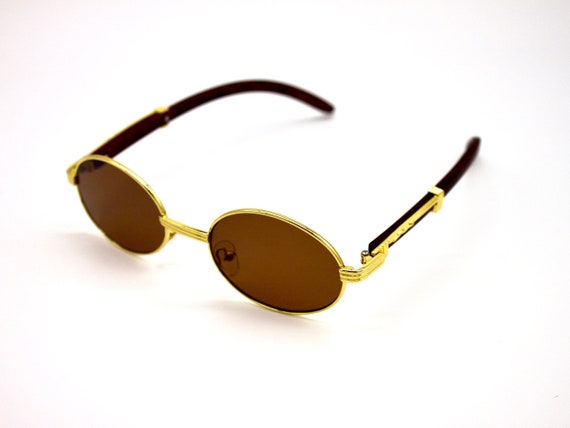 Vintage Wood Oval Shaped Buffs Retro Hiphop Designer | Etsy