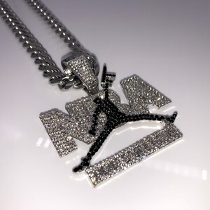 NBA Youngboy 18k Gold/white Gold CZ Diamond Hiphop Iced Pendant/chain ...