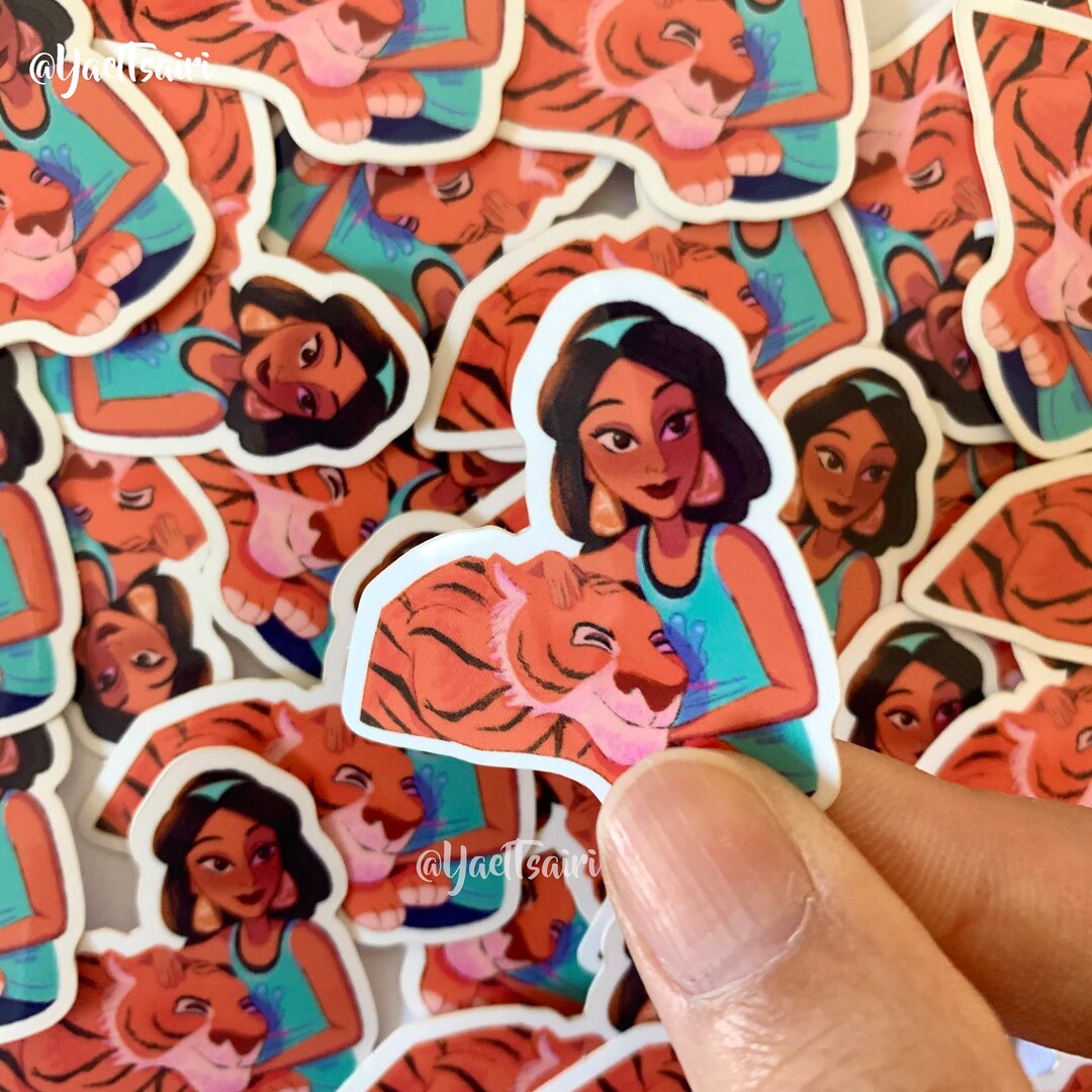 Aladdin Jasmine Vinyl Sticker - Etsy