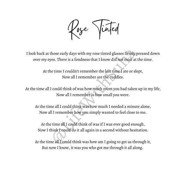 Postpartum Poem - Etsy