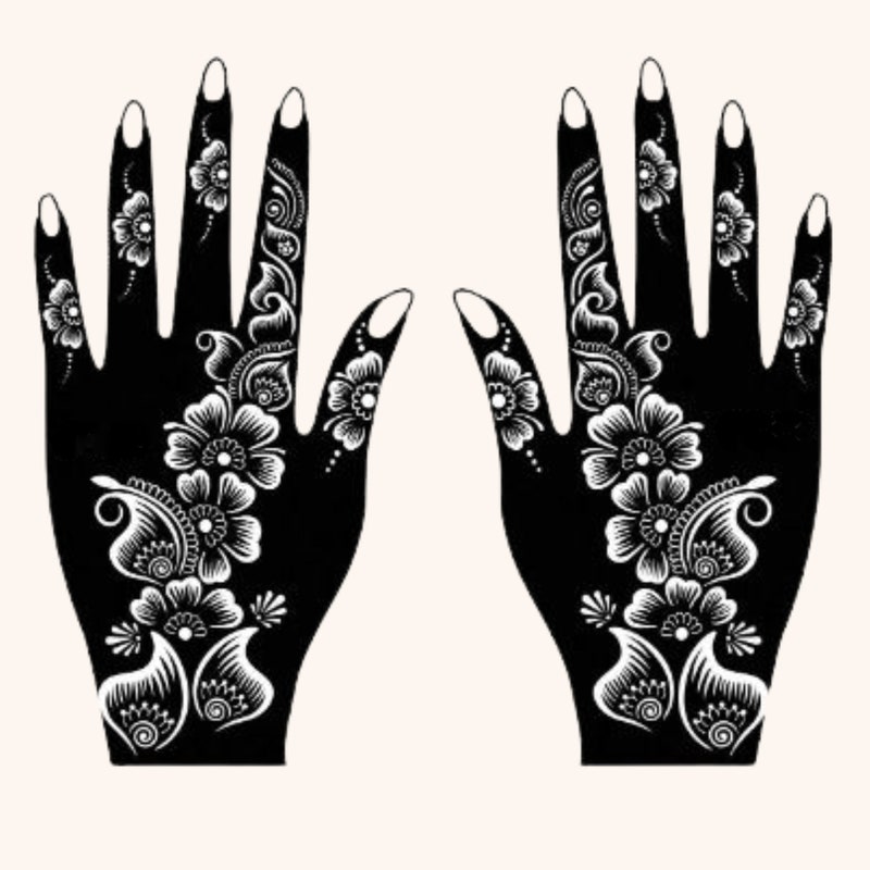 Henna Stickers Stencils - Etsy