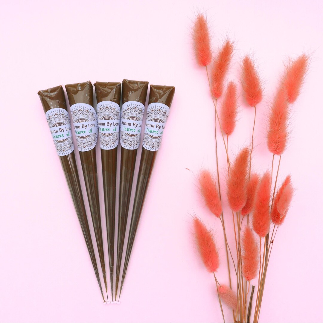 Organic Henna Cones ,organic Henna Cones With Teatree Oil , Natural ...