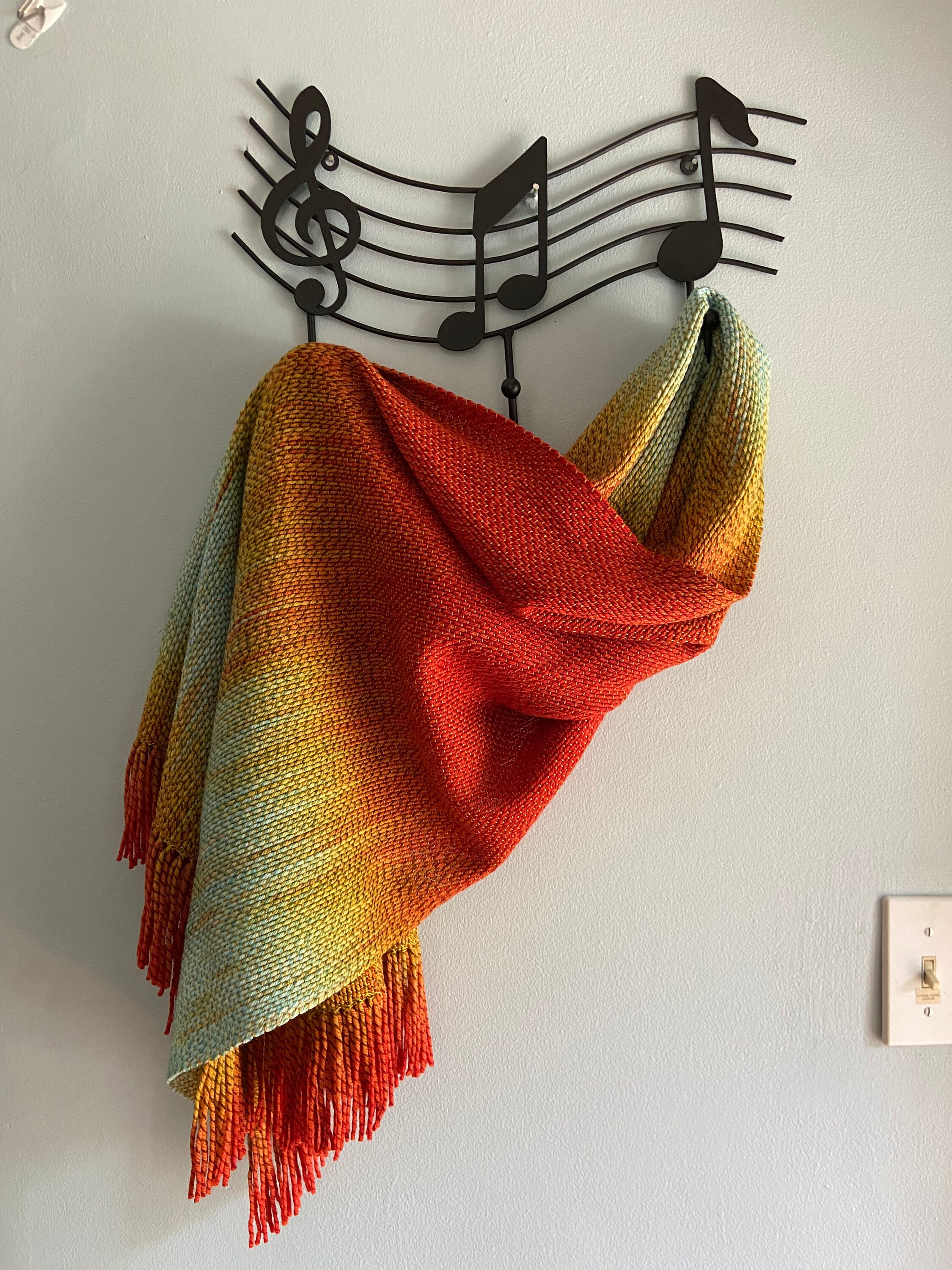 Koi Pond Wool Scarf - Etsy