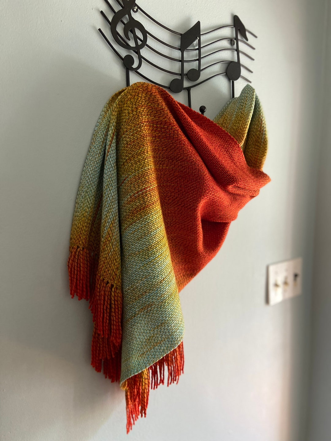 Koi Pond Wool Scarf - Etsy