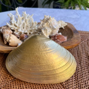 Large Clamshell Dish, Serene Beach Scene, Coastal Decor, Beach Home ...