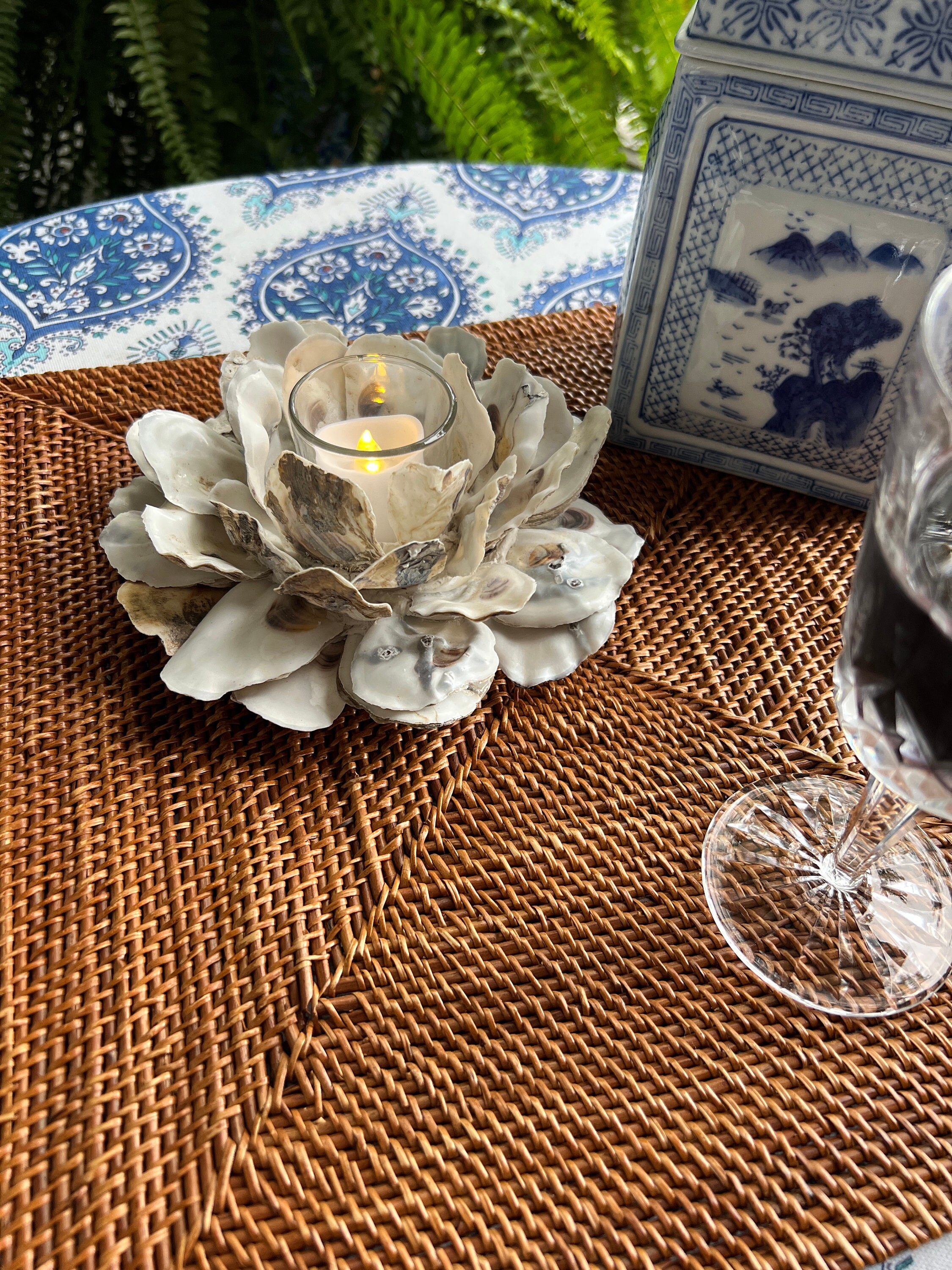 Oyster Shell Votive Candle Holder Oyster Cluster Candle - Etsy