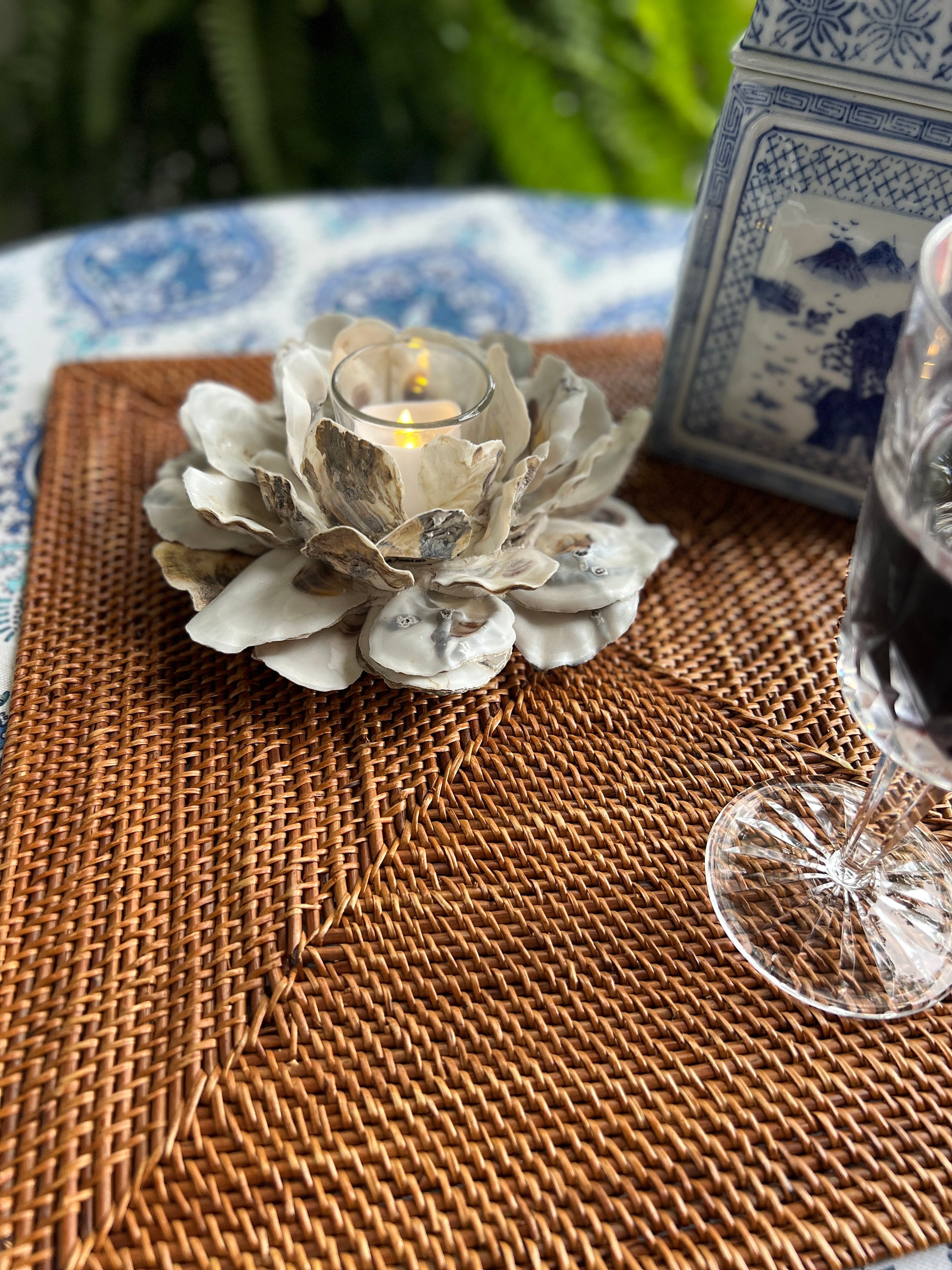 Oyster Shell Votive Candle Holder Oyster Cluster Candle - Etsy