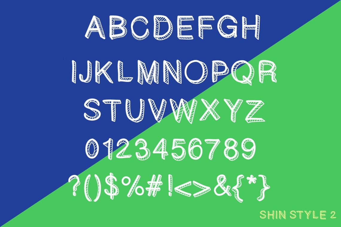 3D and Box Font ,font Download, Procreate Font, Fonts - Etsy