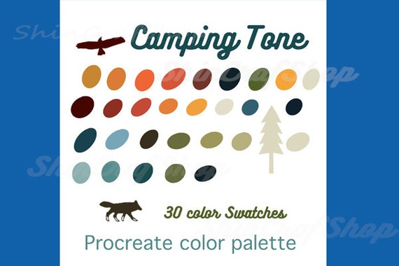 Procreate color palettes Camping Tones for Procreate iPad | Etsy