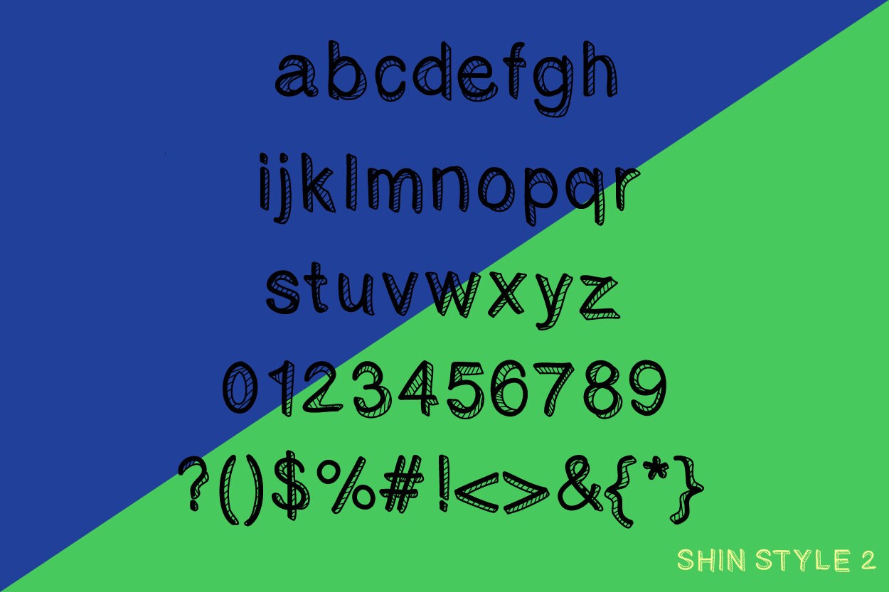 3D and Box Font ,font Download, Procreate Font, Fonts - Etsy