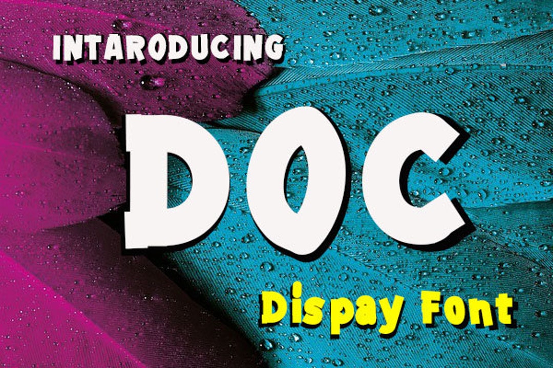 Doc Font , Display Font, OTF and TTF ,handwritten Font - Etsy