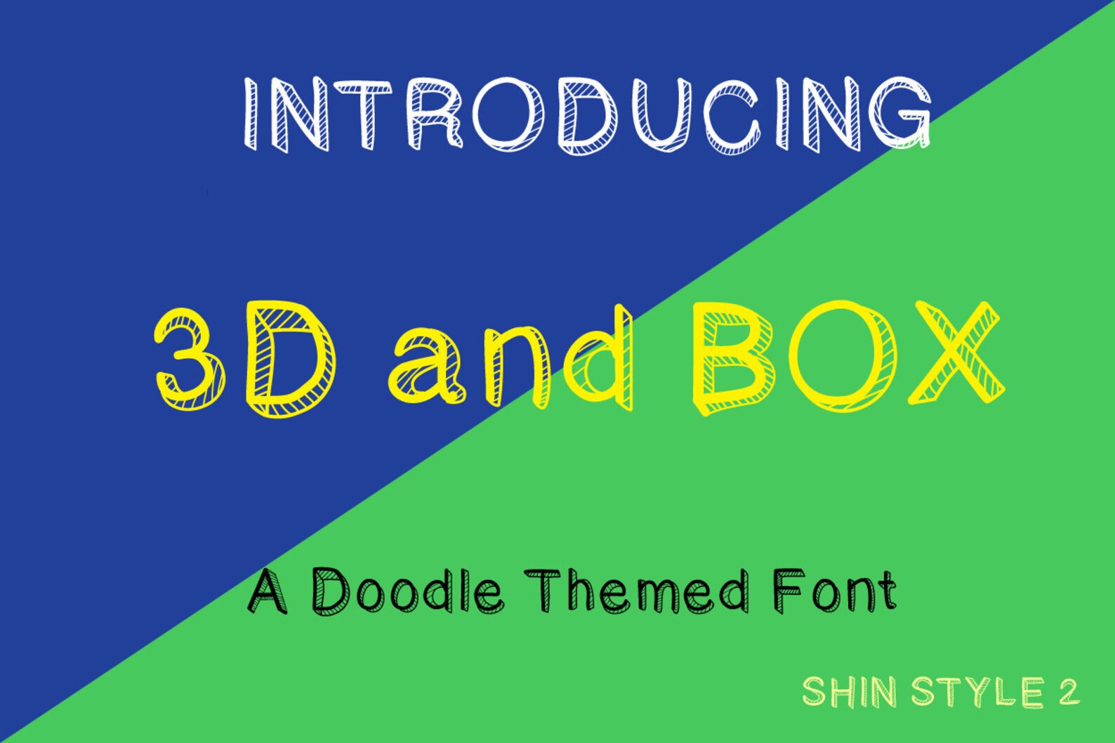 3D and Box Font ,font Download, Procreate Font, Fonts - Etsy