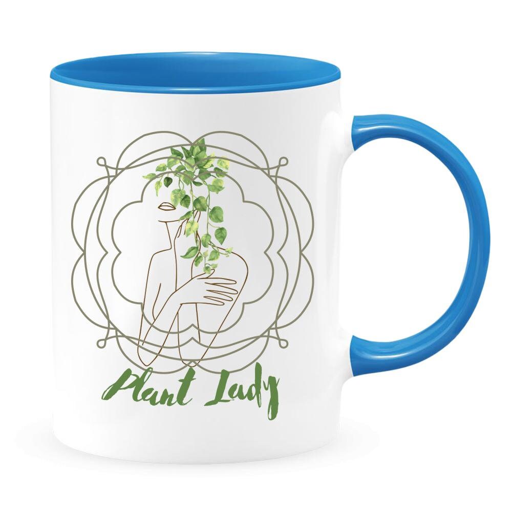 Plant Lady Mug Two Toned Premium Quality Ceramic Coffee Mug - Etsy