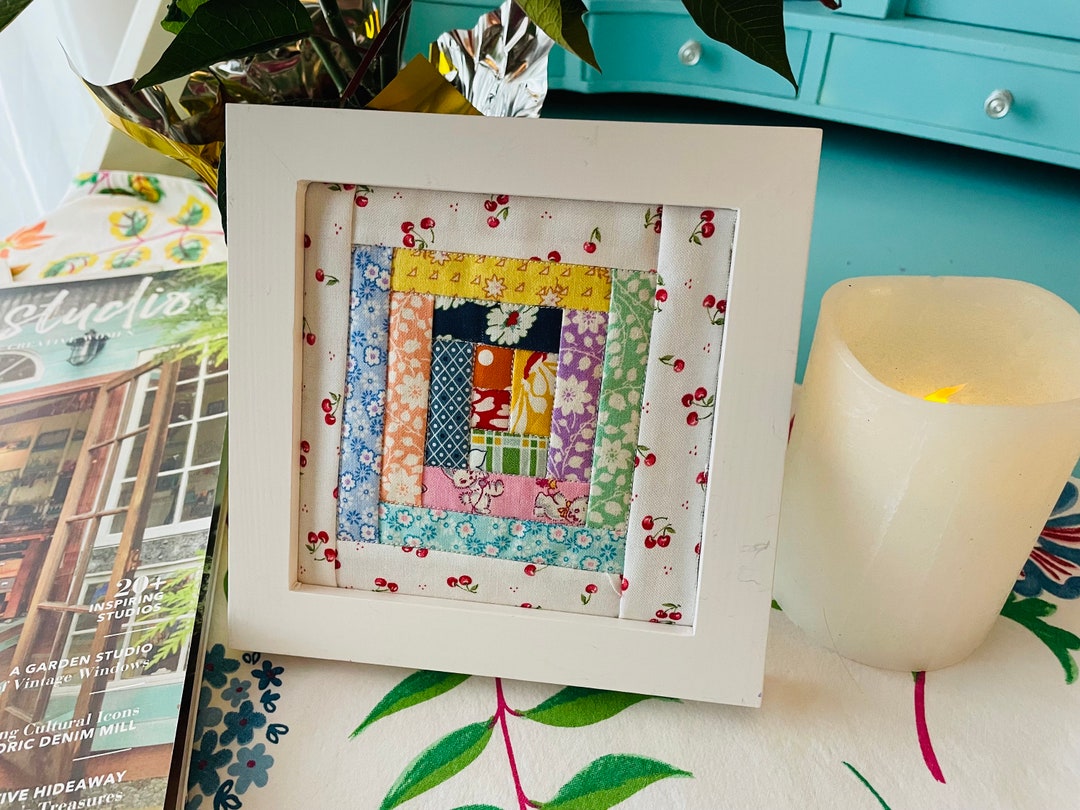Framed Mini Quilt Block, Mini Quilt Block, Housewarming Gift, Children ...