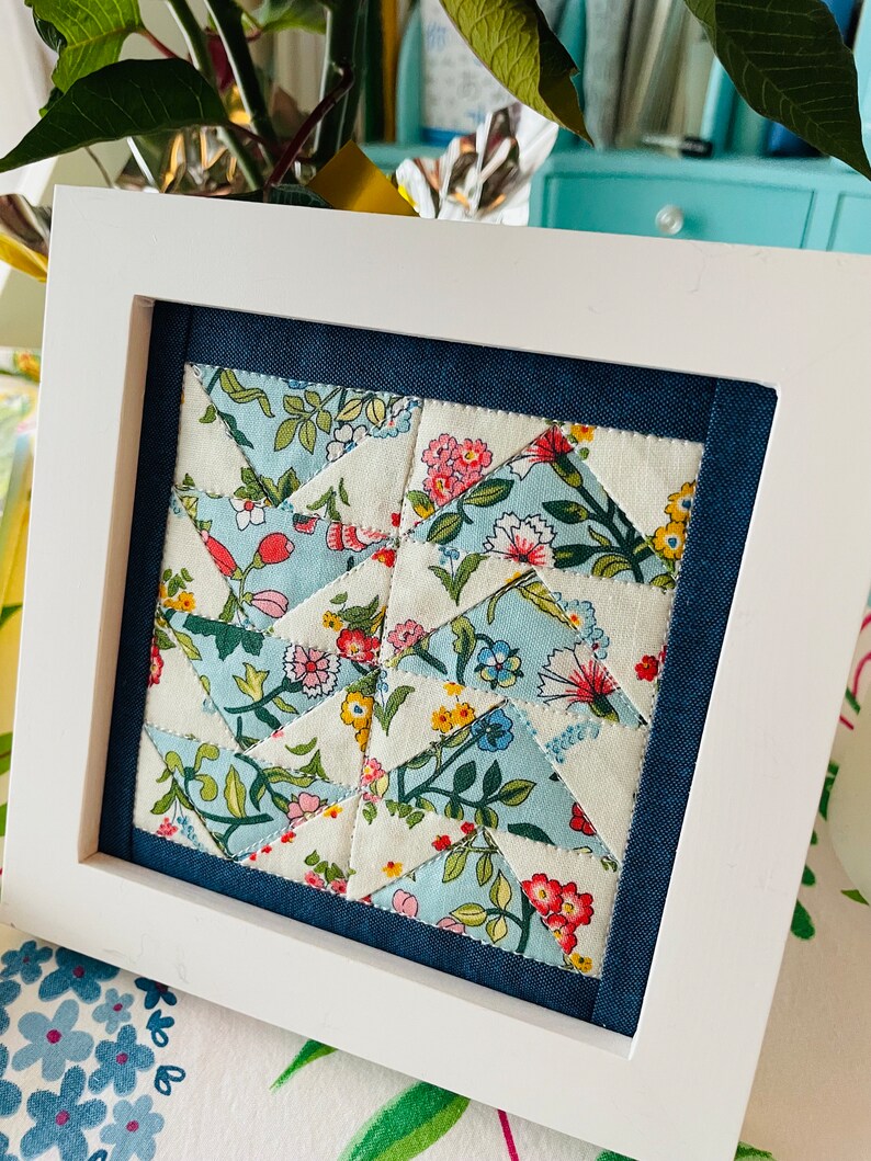 Framed Mini Quilt Block, Mini Quilt Block, Housewarming Gift, Children ...