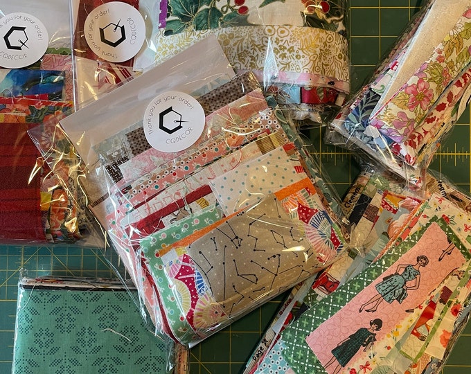 Fabric Scrap Packs, Fabric Remnant Pack, Junk Journal Fabric, Scrap ...