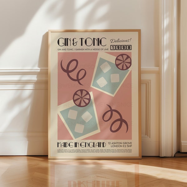 Gin Poster - Etsy