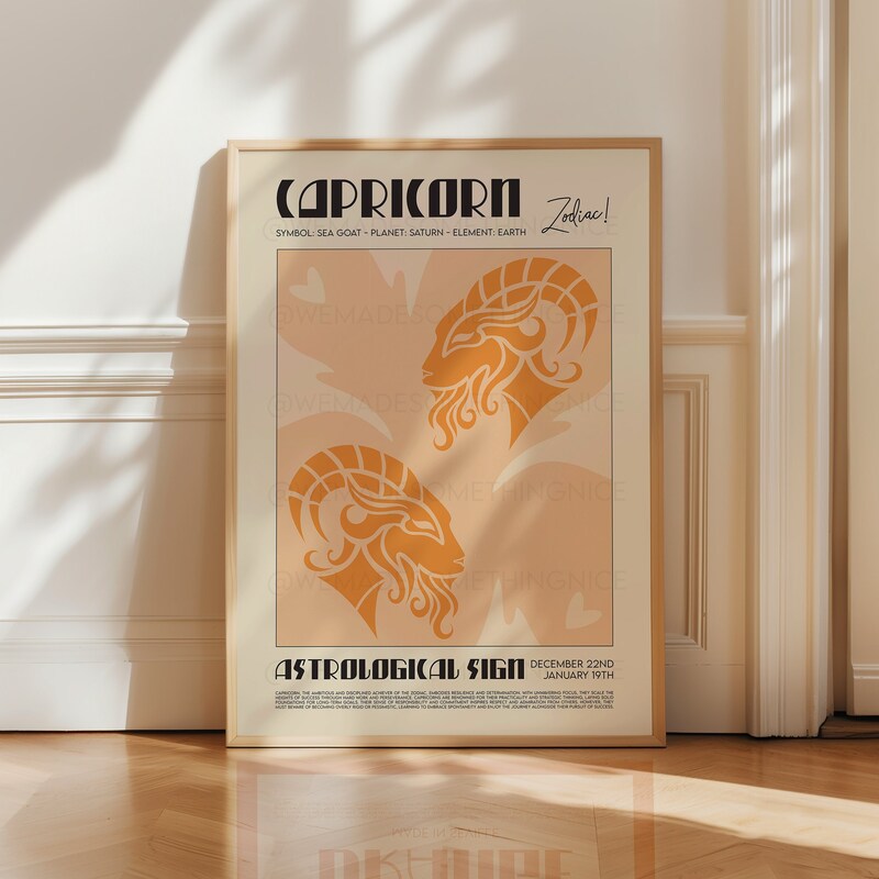 Capricorn Print - Etsy Canada