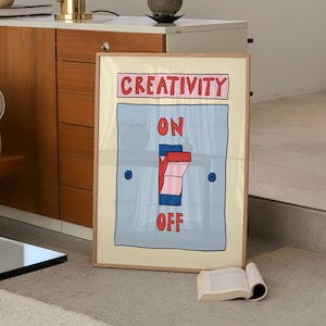 Creativity Print, Creative Mode Wall Print, Trendy Wall Art, Maximalist ...