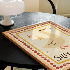 Silly Goose Print, Trendy Wall Art, Apartment Decor, Retro Wall Art ...
