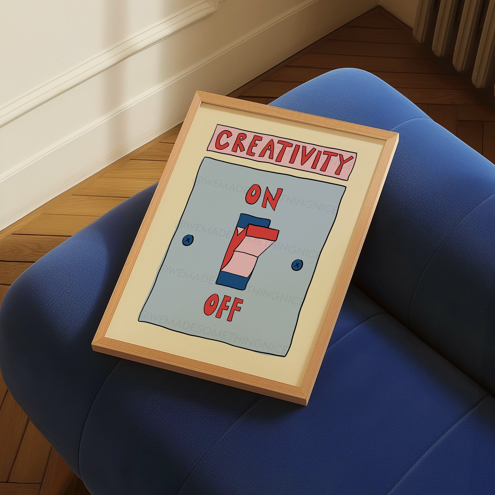 Creativity Print, Creative Mode Wall Print, Trendy Wall Art, Maximalist ...