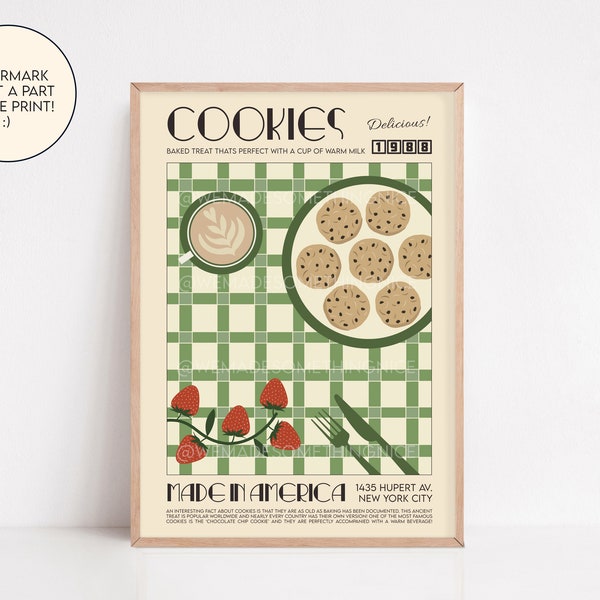 Retro Kitchen Poster - Etsy