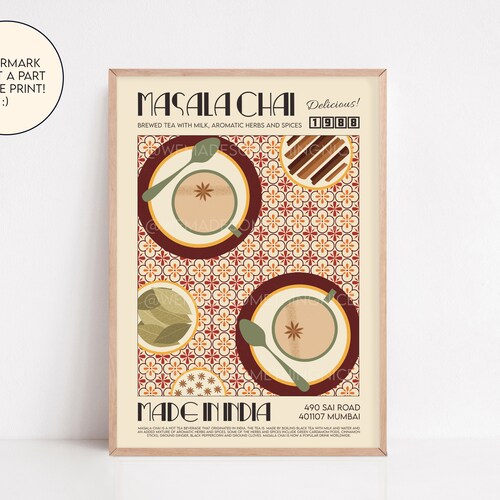 Gulab Jamun Poster Food Print Modern Kitchen Decor Travel - Etsy