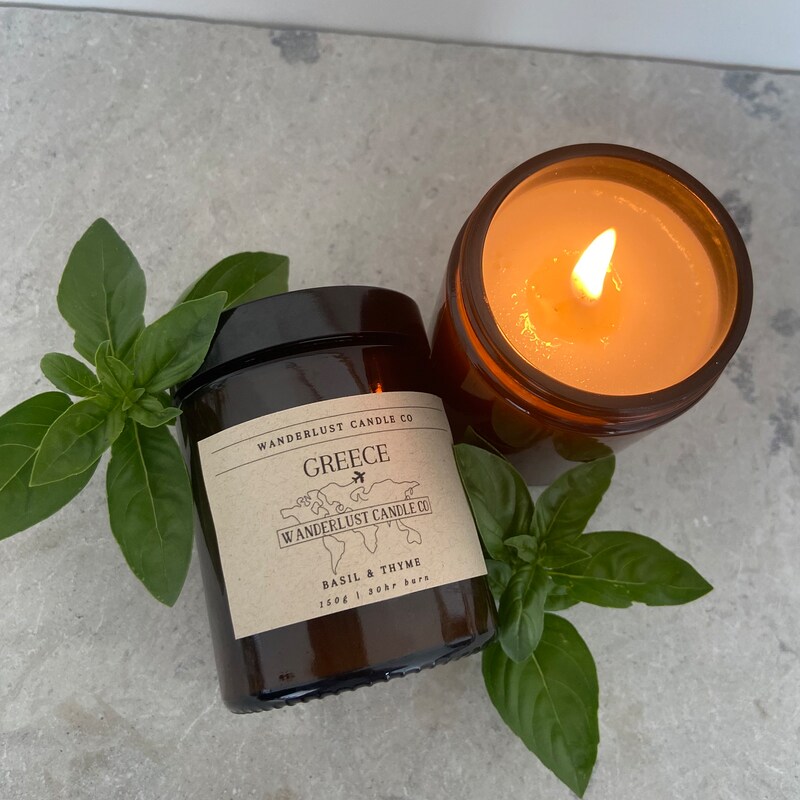 Lime Basil Mandarin Candle - Etsy