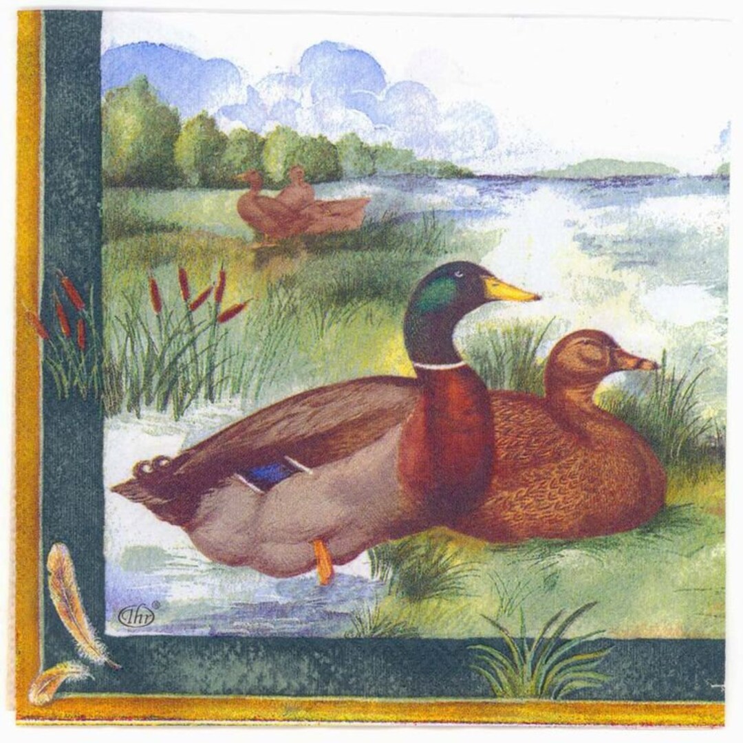 Paper Napkins X 4 Wild Ducks - Etsy