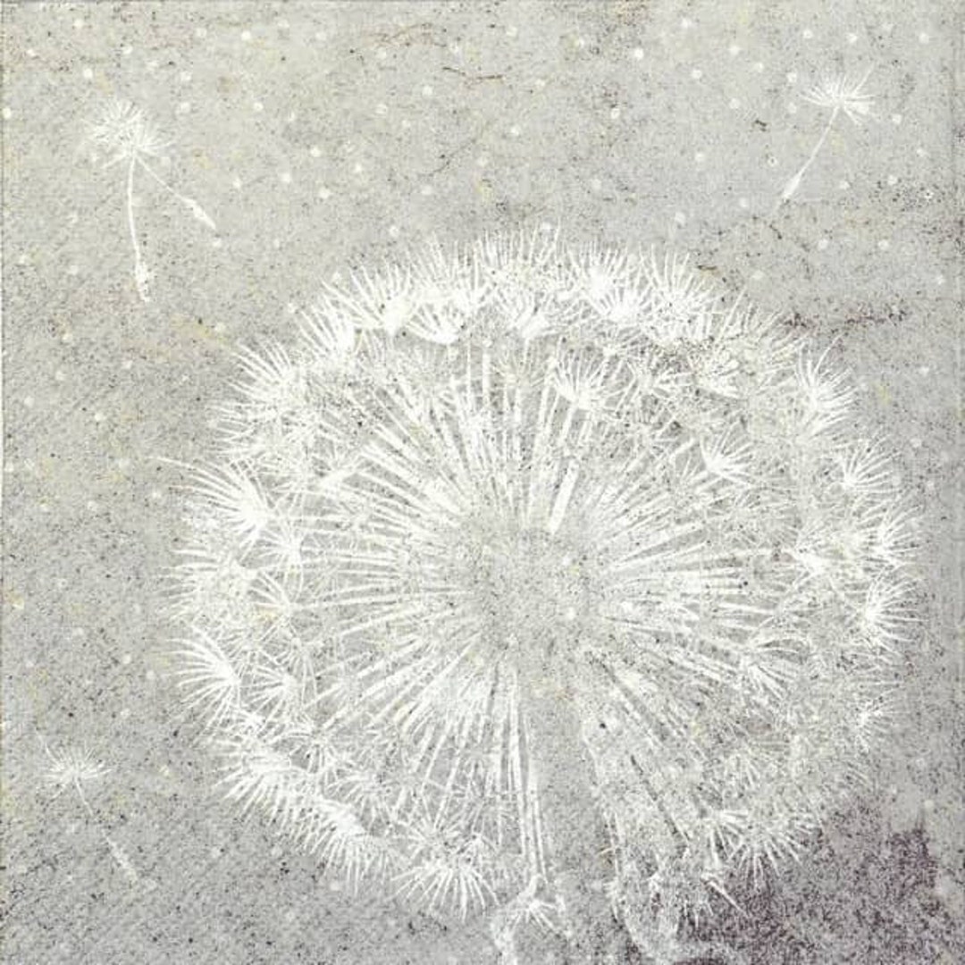 Paper Napkin X 4 for Decoupage and Crafts Dandelion Clock - Etsy