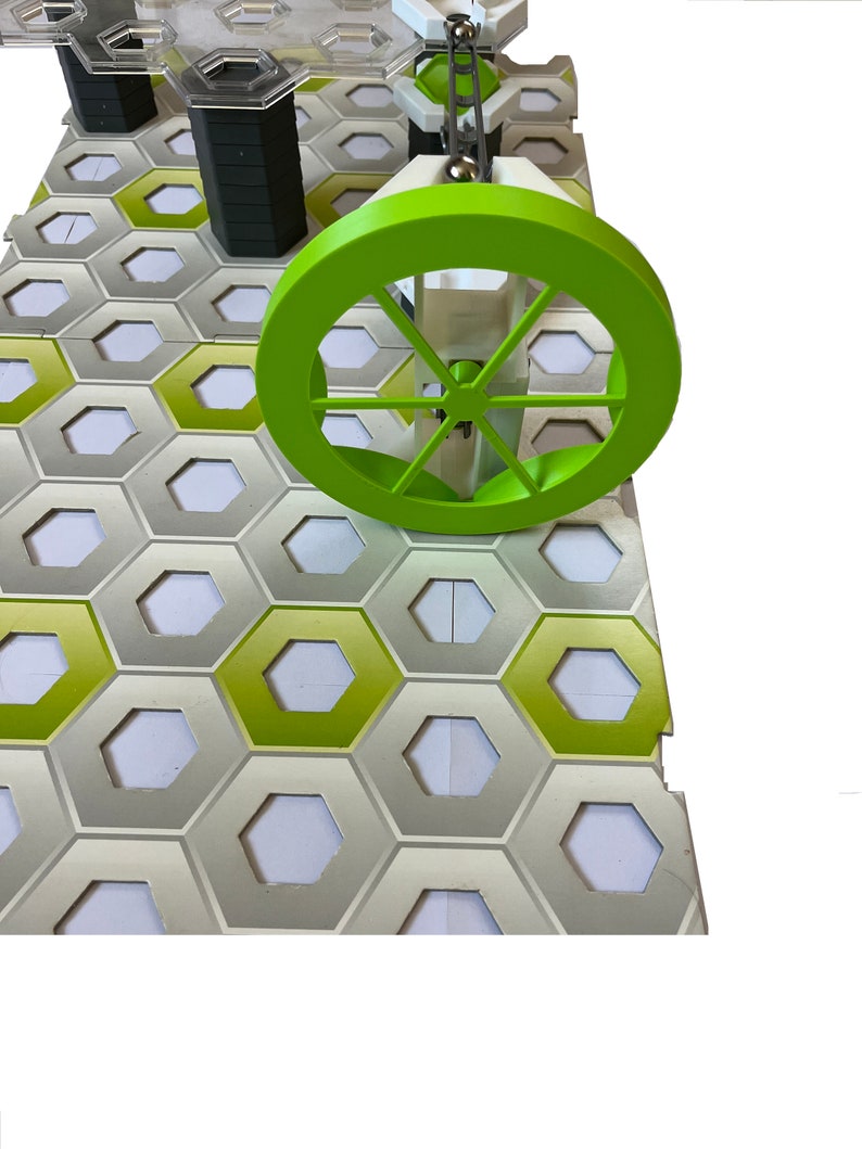 Motorized Ferris Wheel + Set of 3 Marbles – Lifts Marbles to a Height ...