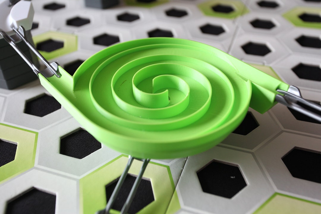 Mega Double-entry Snail-style Spinning Top Compatible With Gravitrax - Etsy