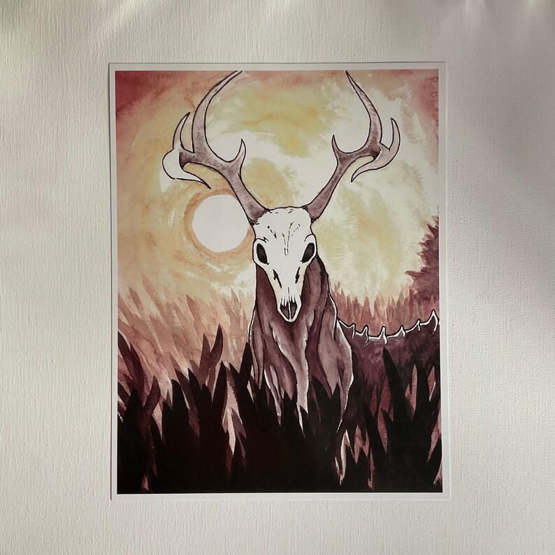 Dead Deer. Surreal Dear Skull Horror Gothic Dark Art Decay - Etsy