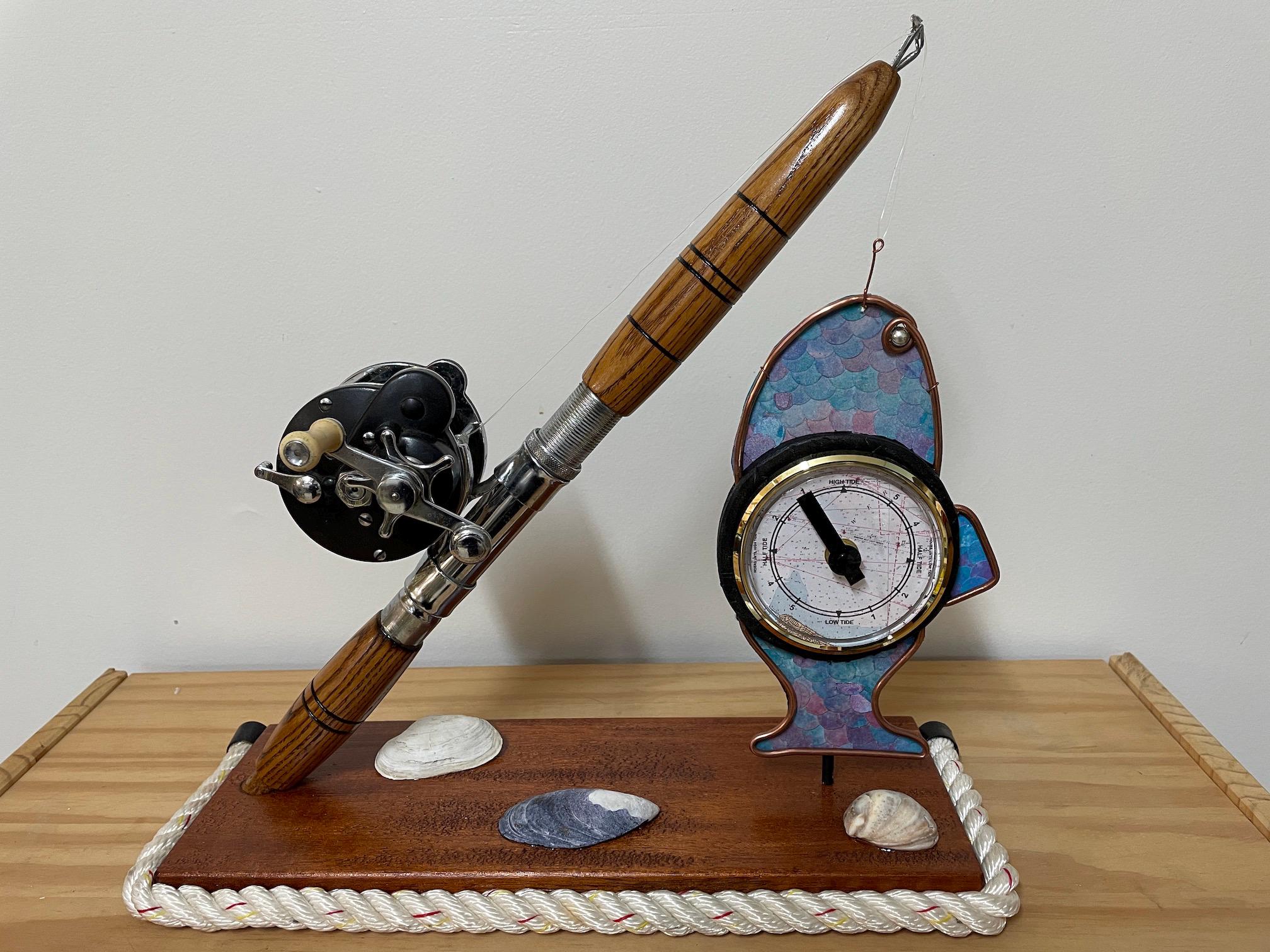 Fishing Pole Tide Clock With Caught Fish - Etsy