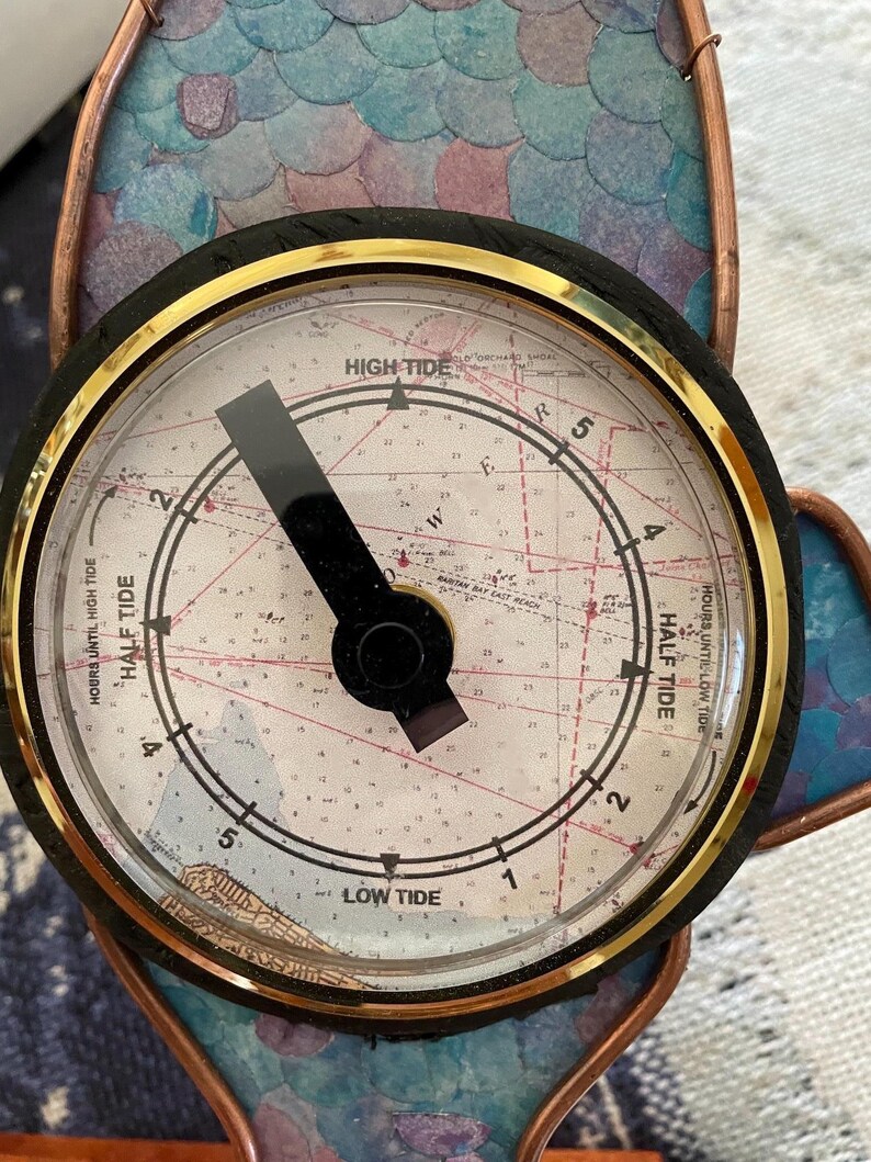 Fishing Pole Tide Clock With Caught Fish - Etsy