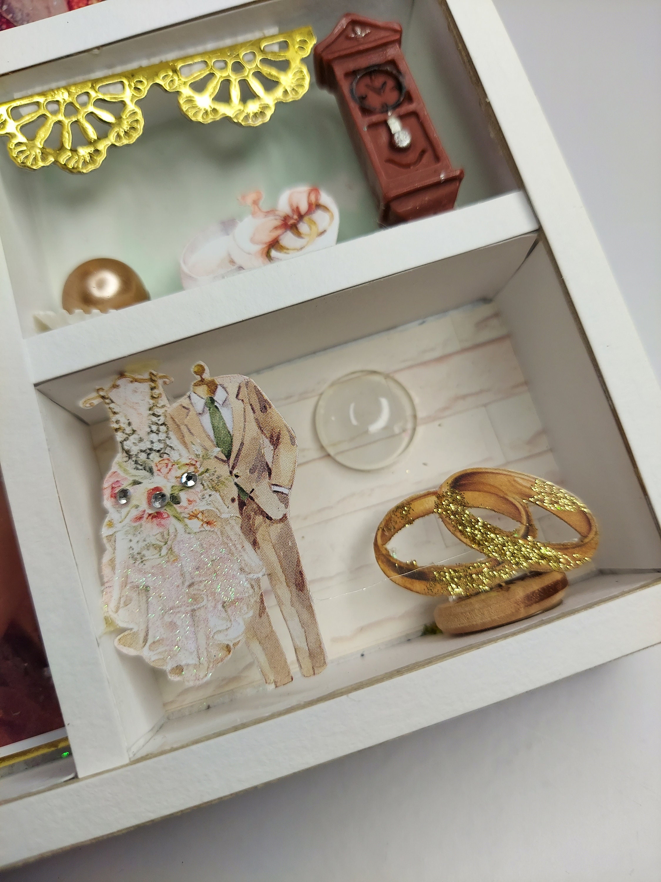 3D Wall Frame in Shadow Box Design With Miniature Set up and Acrylic Lid 12 by 12 Inches - Etsy