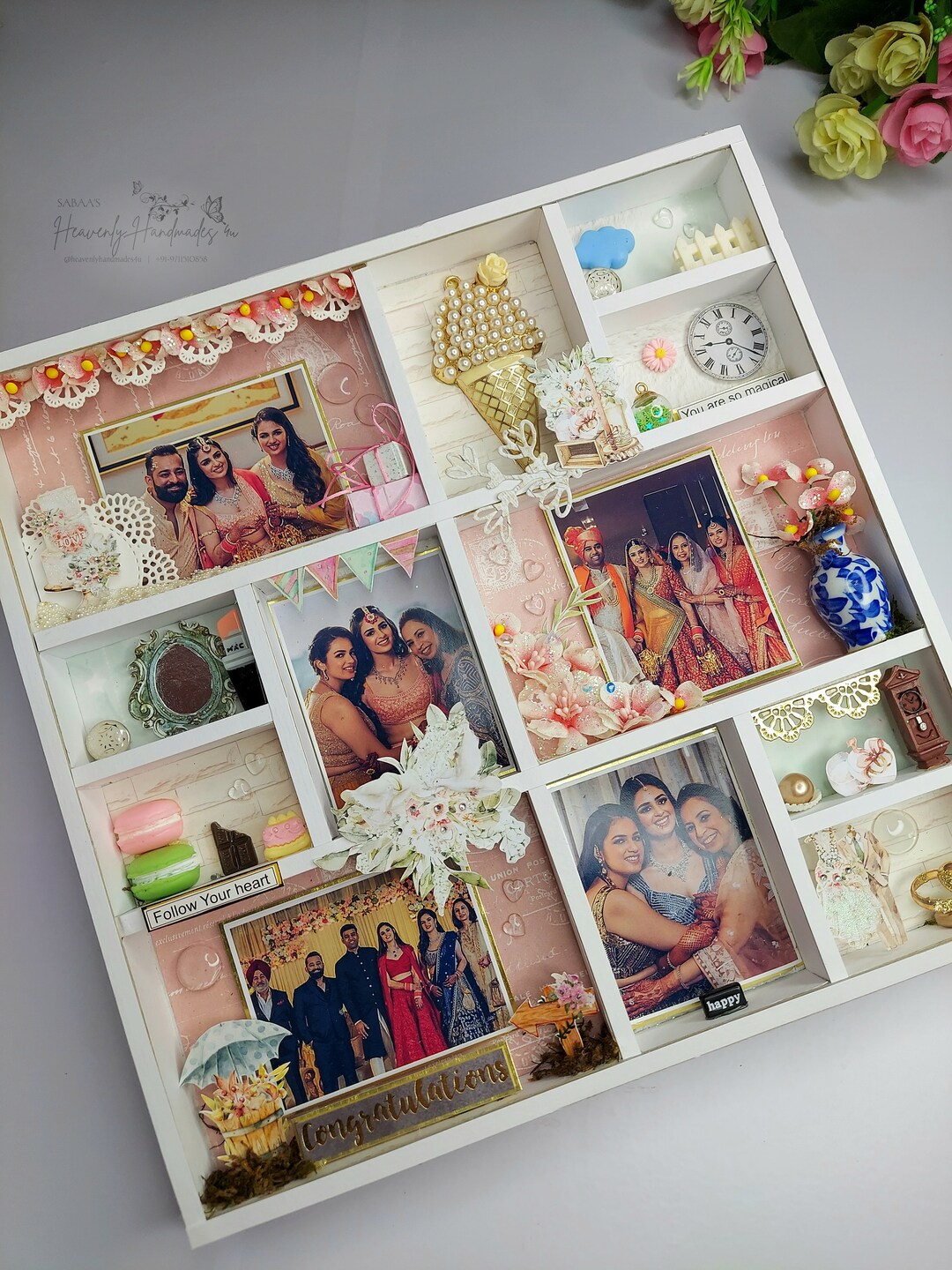 3D Wall Frame in Shadow Box Design With Miniature Set up and Acrylic ...