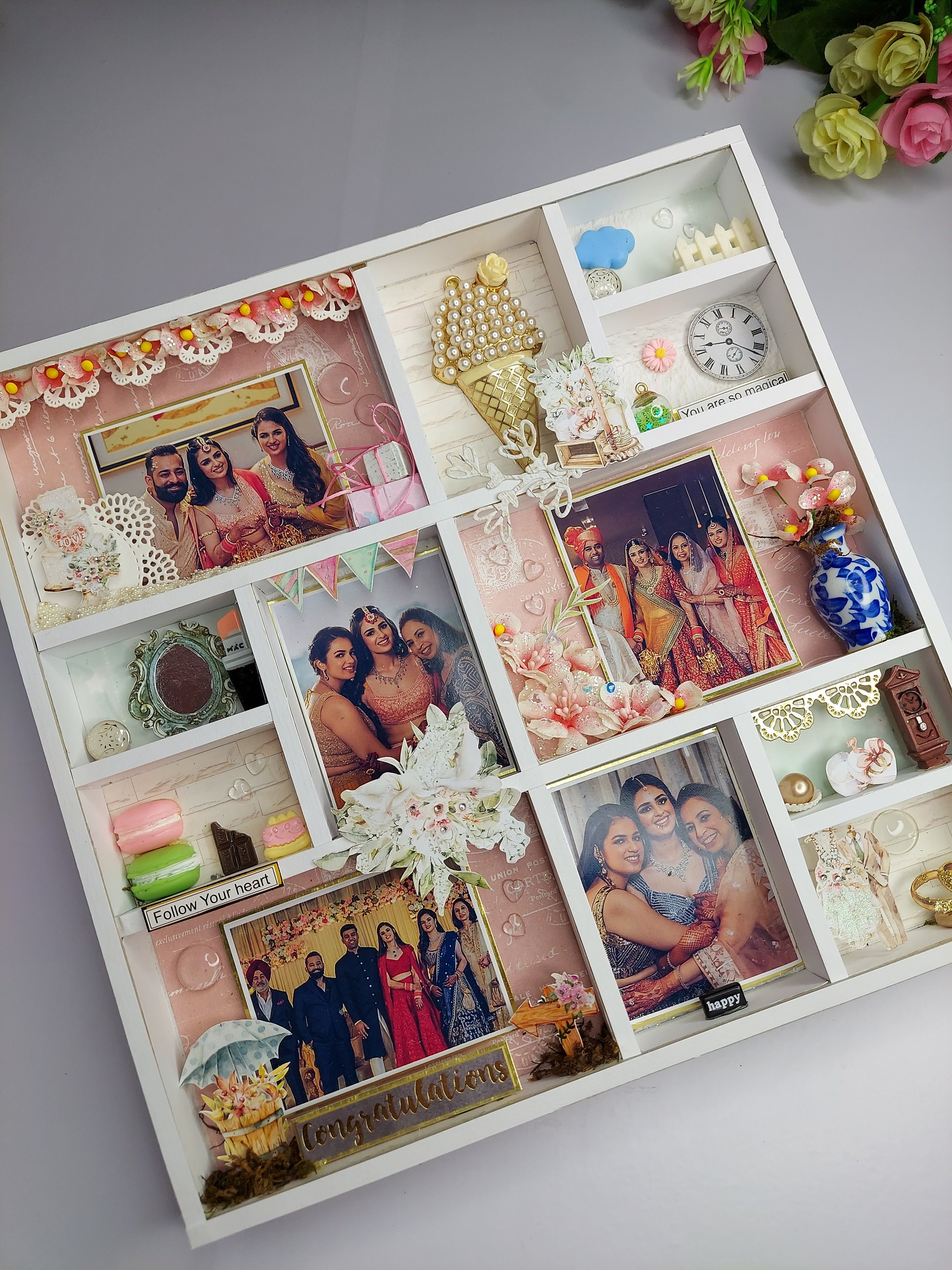 3D Wall Frame in Shadow Box Design With Miniature Set up and Acrylic ...