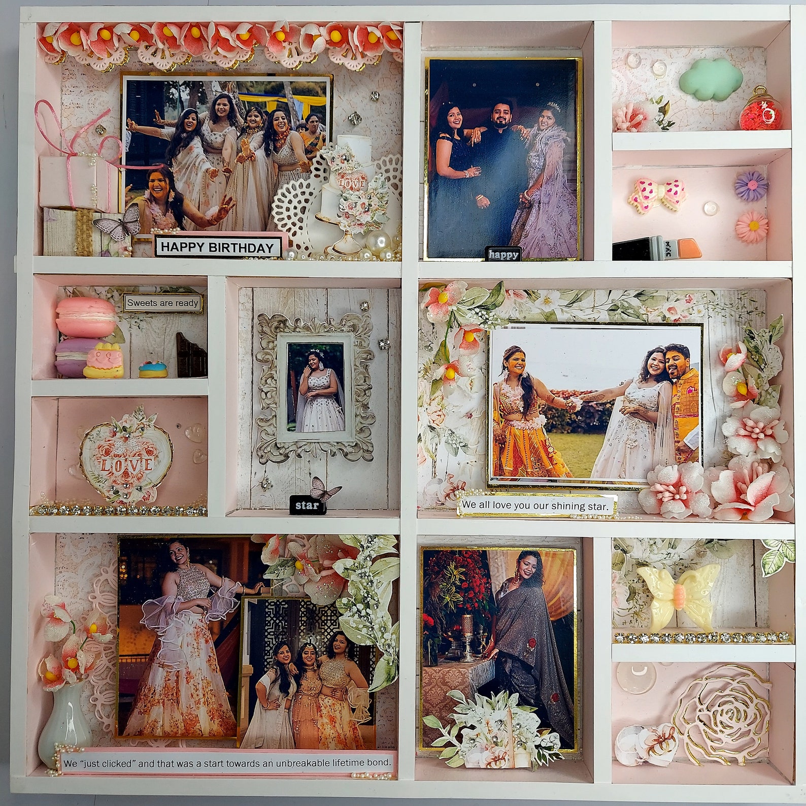 Creative Wall Frame Shadow Box Wall Frame With Lid 12 by 12 Inches Perfect for Gift and Interior ...