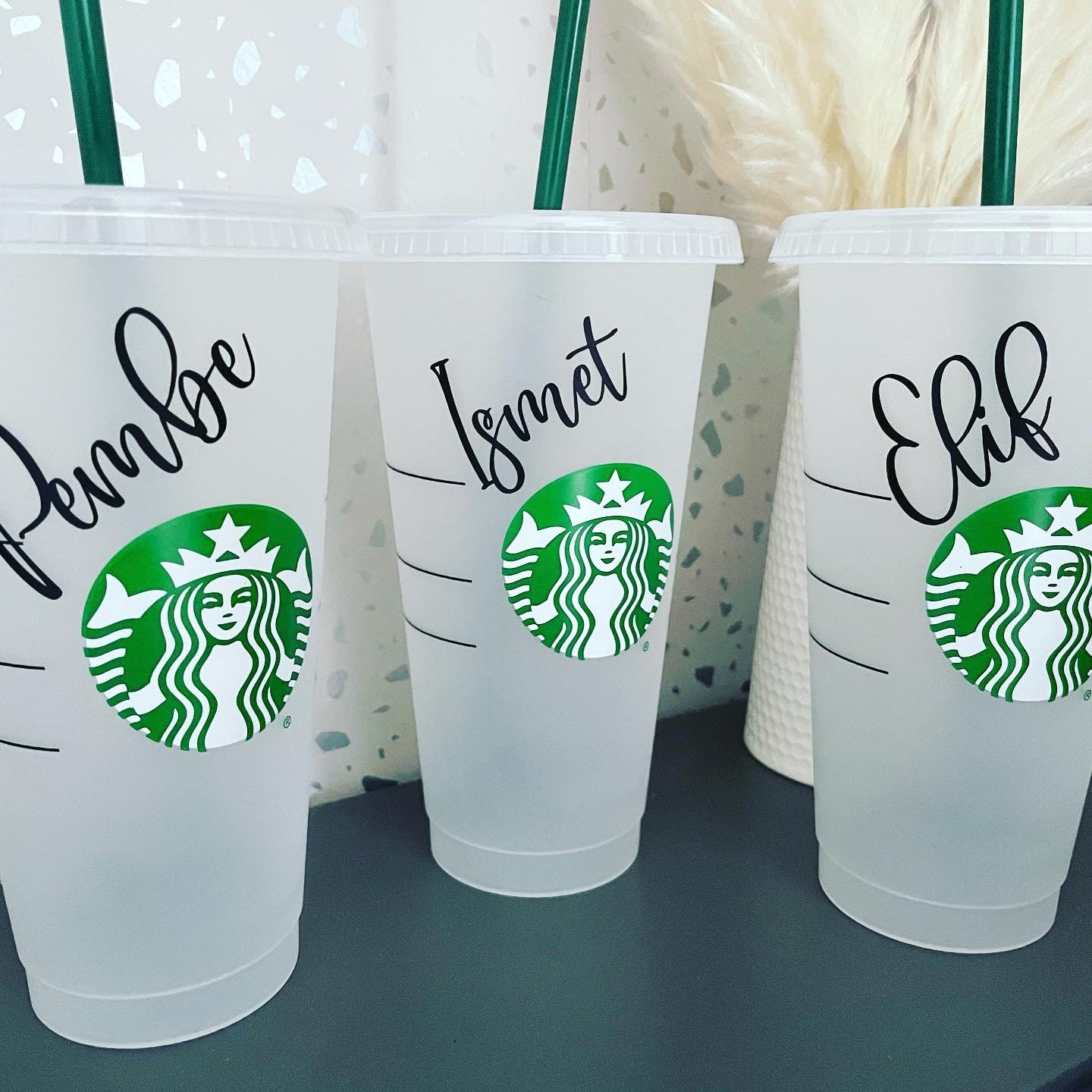 Personalised Custom Name GENUINE 24oz Starbucks Cold Drinks | Etsy