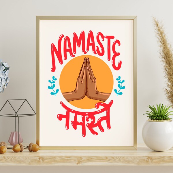 Namaste Typography - Etsy