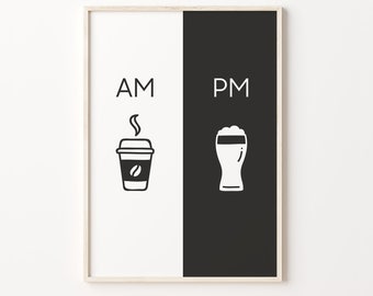 Am Pm Poster - Etsy
