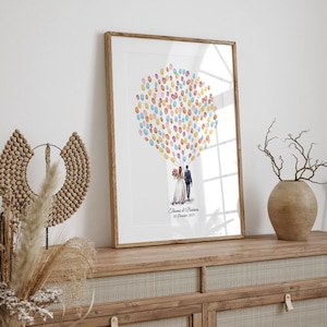 PRINTABLE GUEST BOOK, Personalized Wedding Fingerprint Guest Book ...
