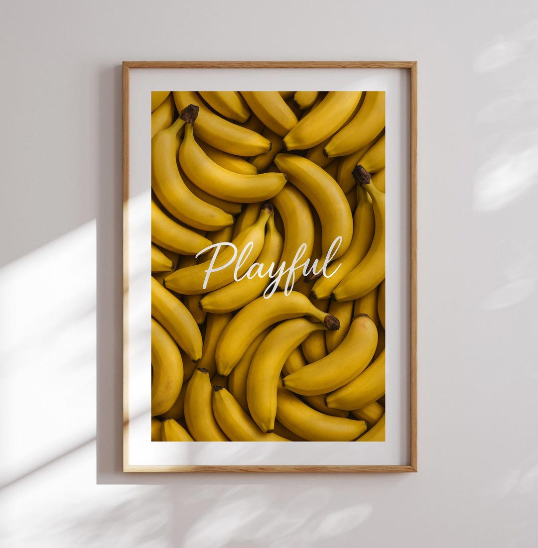 Printable Poster Yellow Bananas Fruit Photography - Etsy UK
