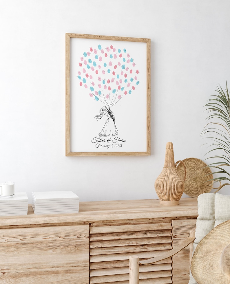 Couple Fingerprint Guest Book PRINTABLE GUEST BOOK Wedding - Etsy