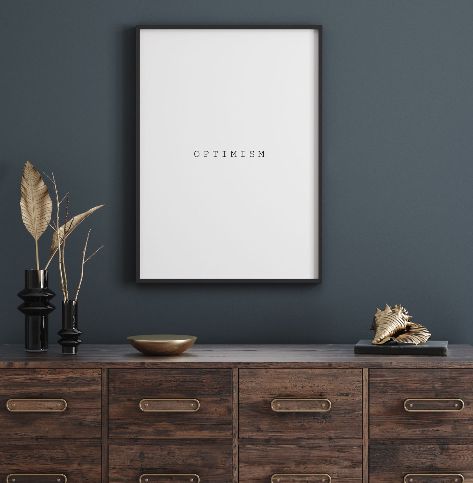 OPTIMISM Printable Art Calligraphy Wall Art Quote Poster - Etsy