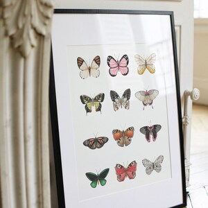 Butterfly Printable Art, Farmhouse Nursery Decor, Girl's Room Decor ...