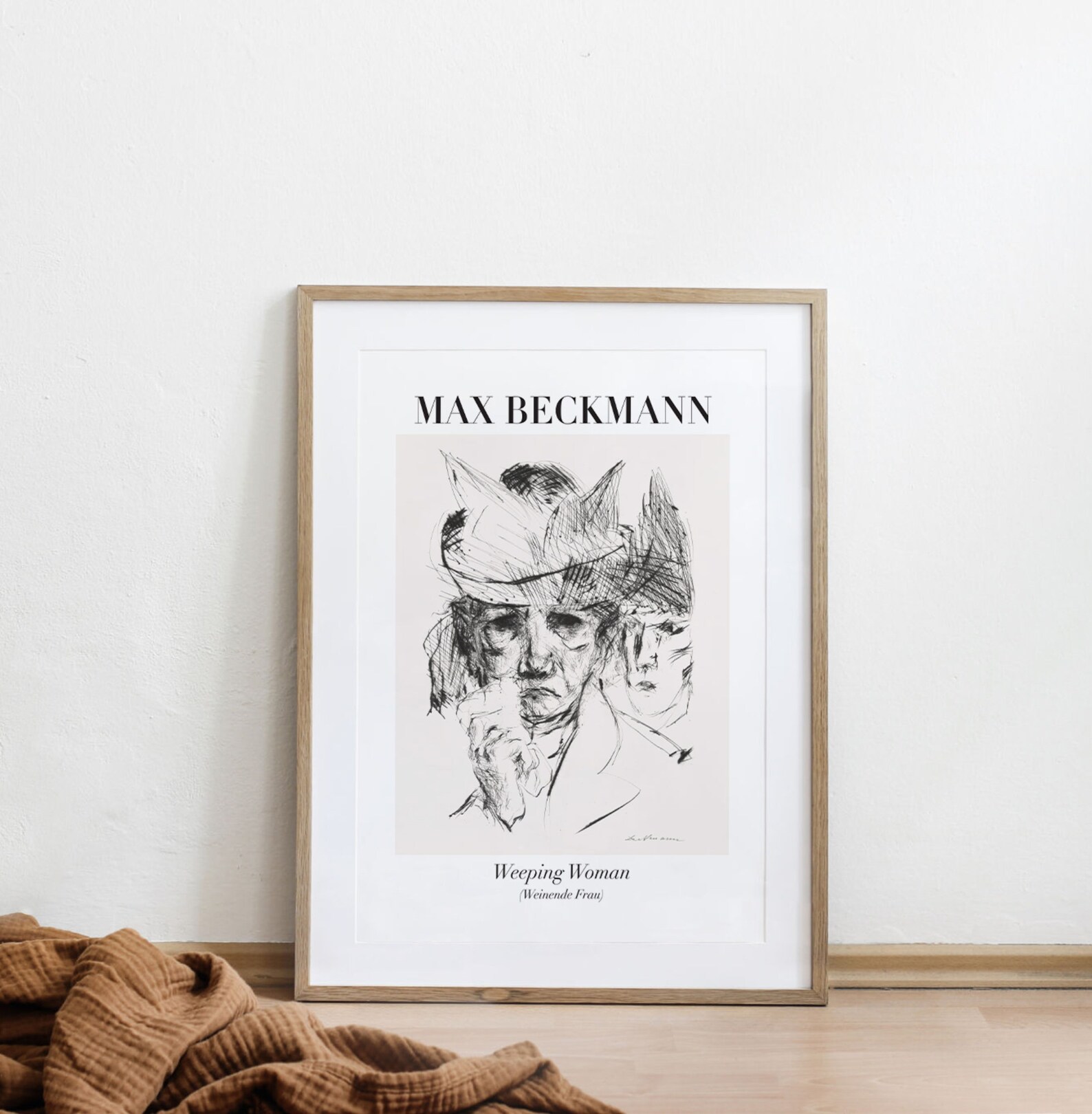 Max Beckmann Weeping Woman Printable Art Beckmann Print - Etsy