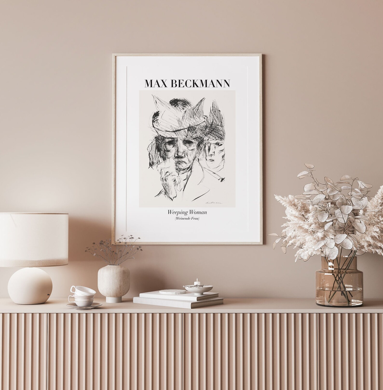 Max Beckmann Weeping Woman Printable Art Beckmann Print - Etsy