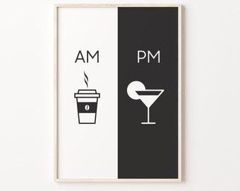 Am Pm Poster | Etsy